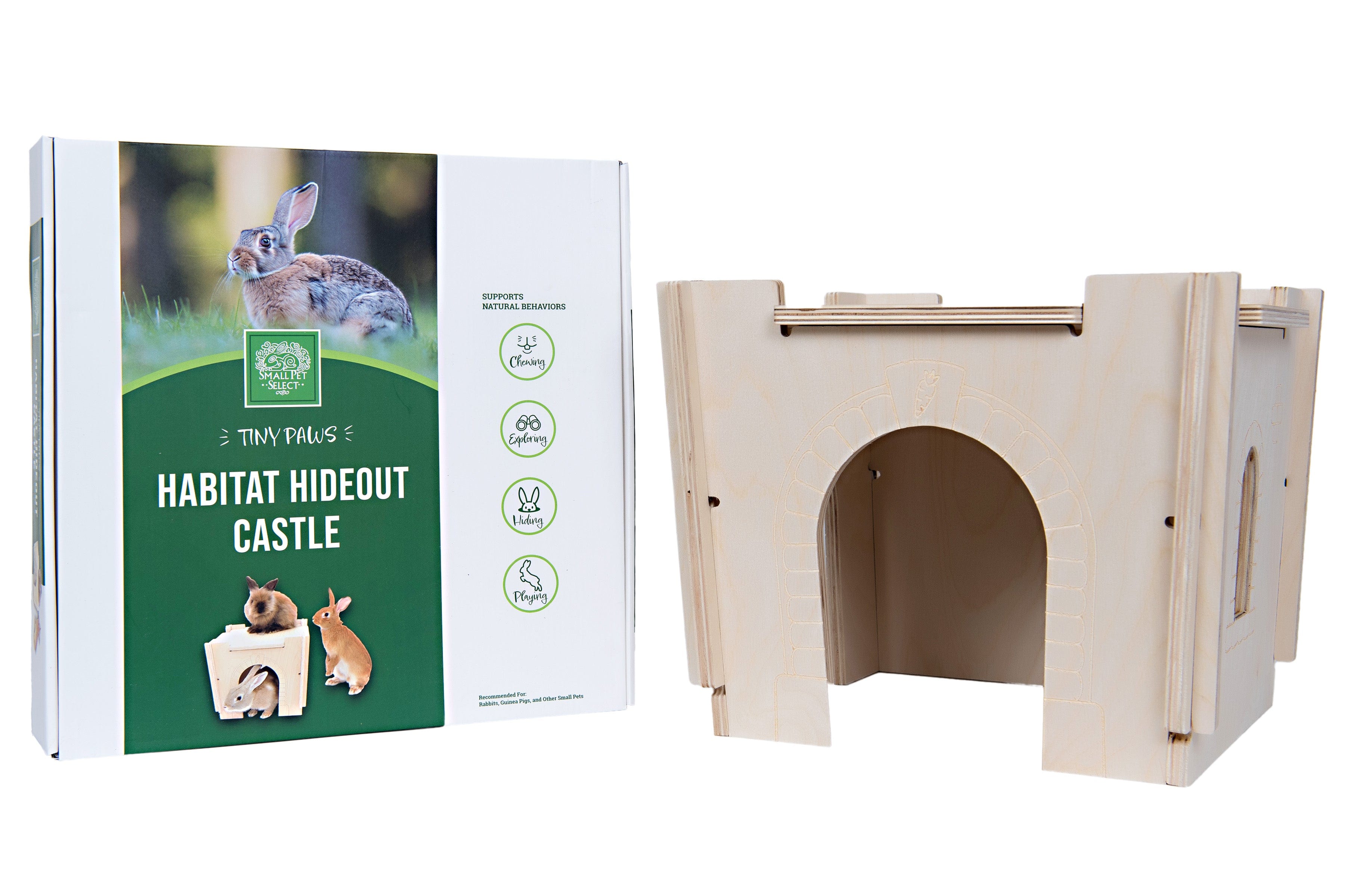 Tiny Paws Habitat Hideout Castle - Medium – Small Pet Select U.S ...
