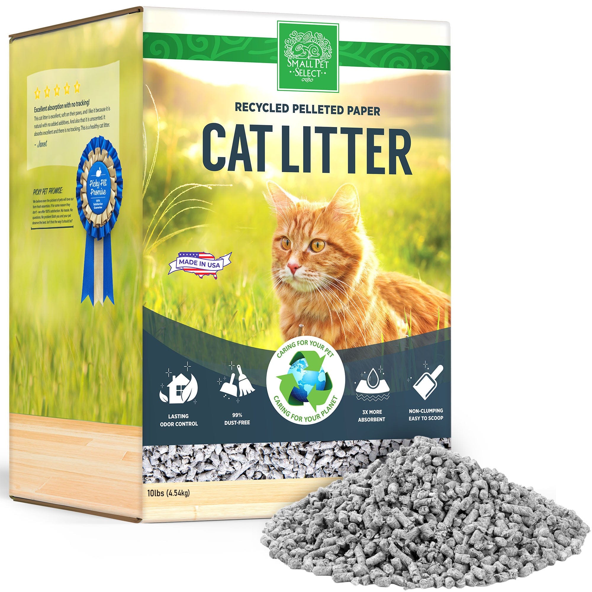 Recycled Pelleted Paper Cat Litter – Small Pet Select U.S. - Wholesale