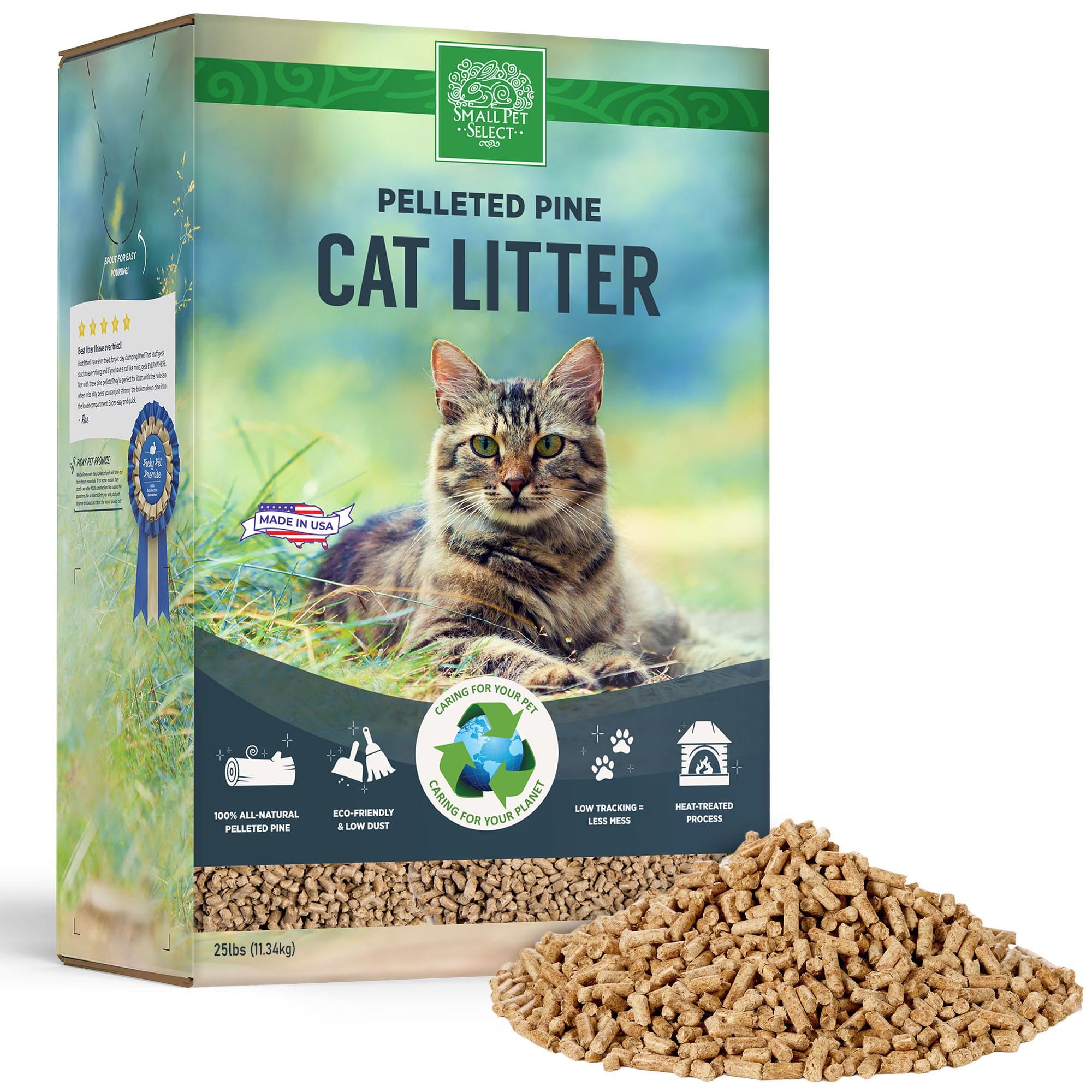 Pelleted Cat Litter - 100% All-Natural Litter – Small Pet Select U.S ...